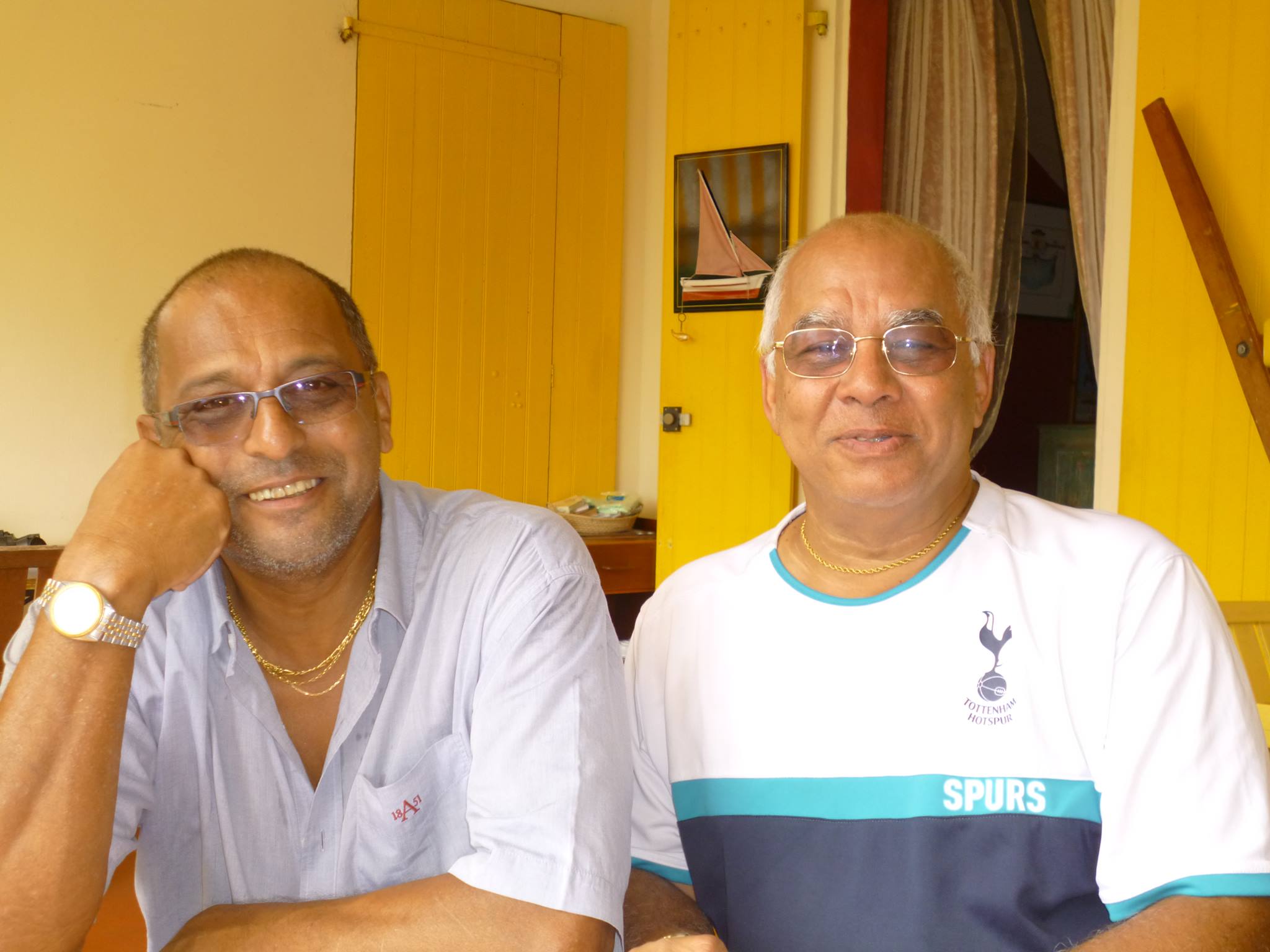 Clancy Philippe with José Appadoo Face à la Mer, Le Morne, Mauritius ...